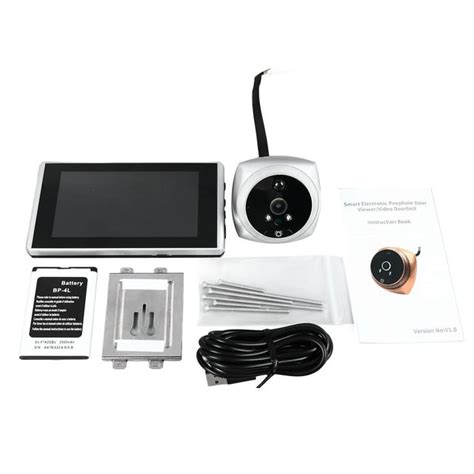 2mp Door Viewer Camera 1080p 4 5in Screen Pir Detection Smart Peephole