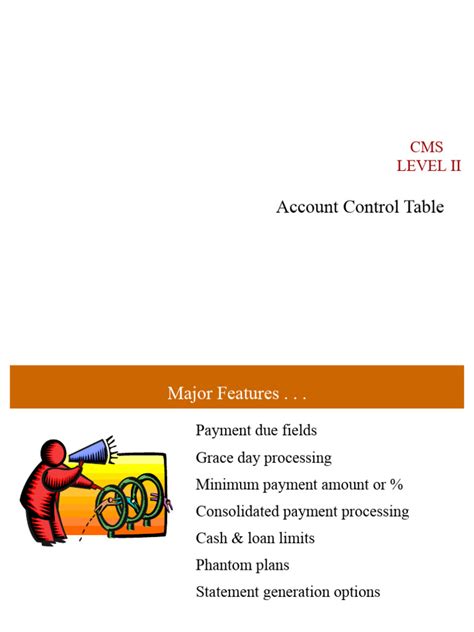 Cms Level Ii Account Control Table Pdf Banking Financial Services