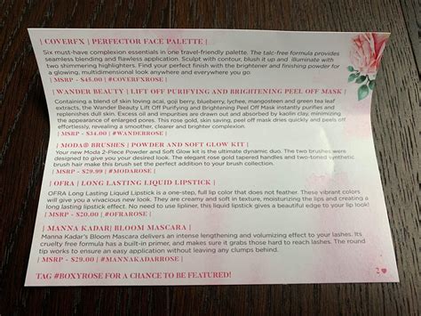 BOXYCHARM Subscription Review March 2019 Subscription Box Ramblings