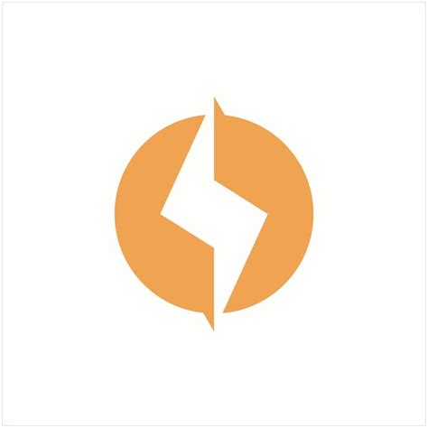 전기 로고 디자인 서식 파일 프리미엄 벡터