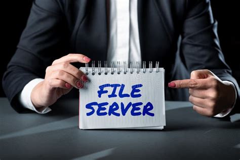 Writing Displaying Text File Server Concept Meaning Device Which