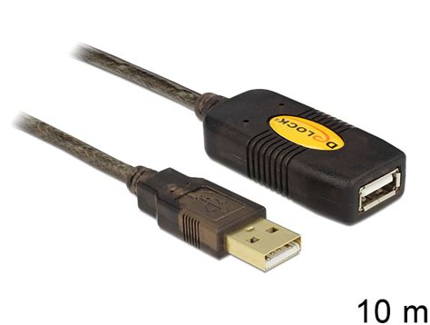 Cable De Extensión Usb 20 Activo 10 M Chapado