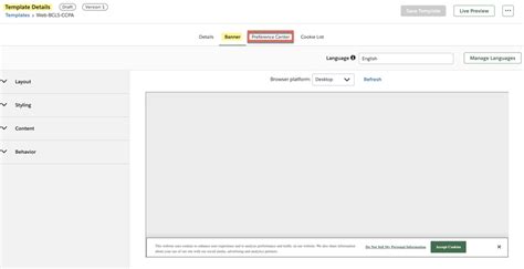 Create Ccpa Template For Onetrust Consent Management