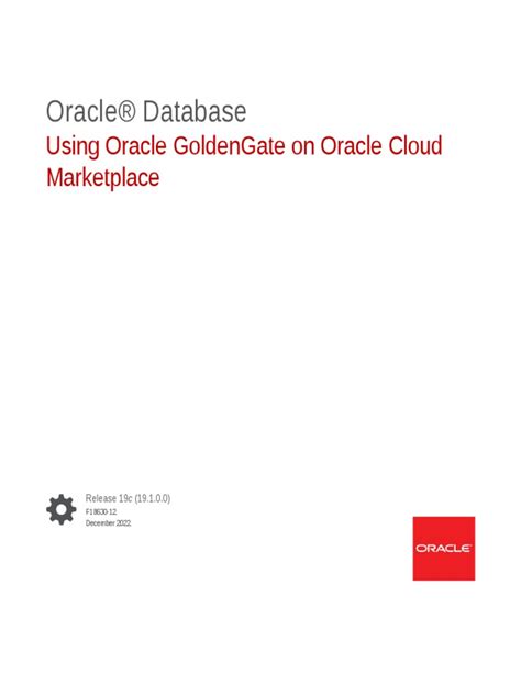 Using Oracle Goldengate Oracle Cloud Marketplace Pdf
