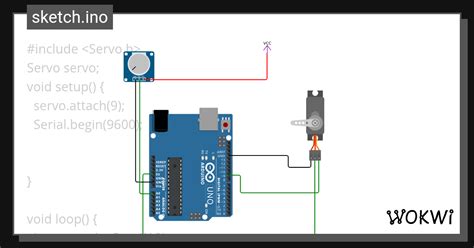 Servo Motor With Potentiometer Wokwi Esp32 Stm32 Arduino Simulator