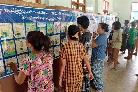တာလေမြို့၊ လူထုအခြေပြုဗဟိုဌာန Community Centre ခန်းမ၌ စာဖတ်ရှိန်မြှင့