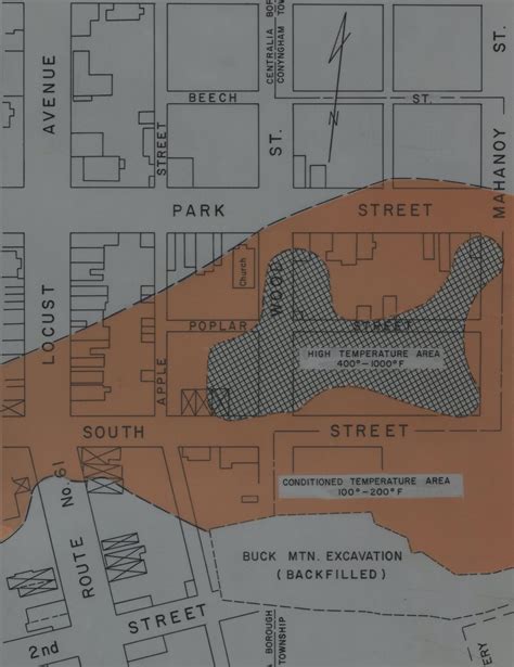 The Unquenchable Flame A Journey Through The Centralia Mine Fire Map