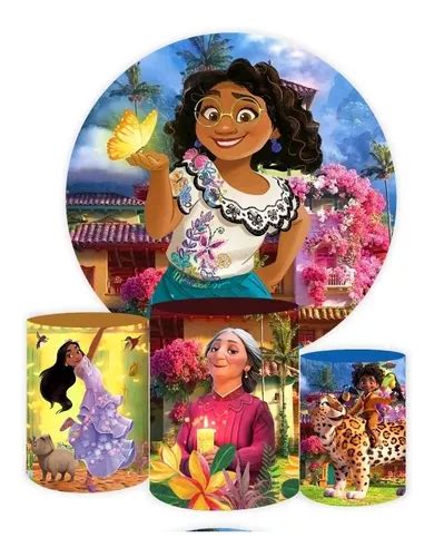 Trio Capa Cilindro Painel Temas De Festas Veste Fácil