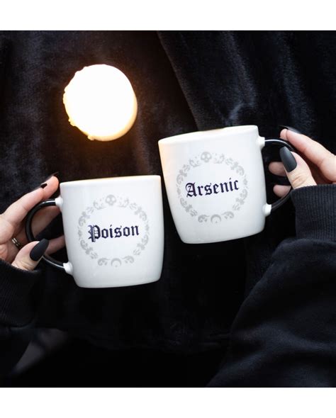 Poison And Arsenic Ceramic Mug Set Of 2 ★ Horror