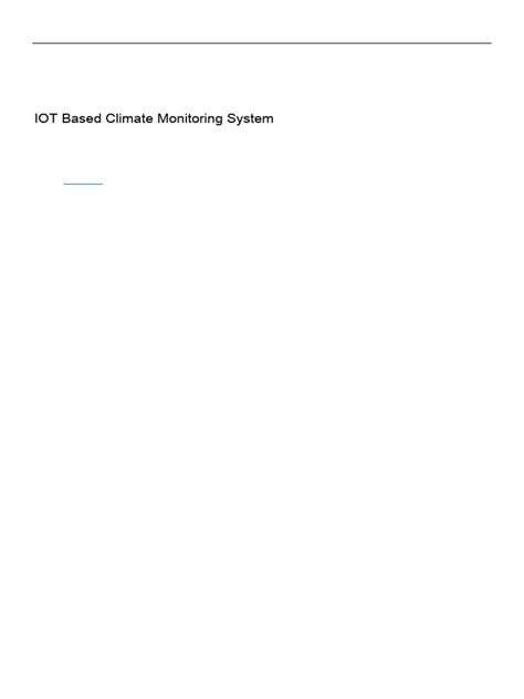 Iot Based Climate Monitoring System 1 Pdf Raspberry Pi Natural