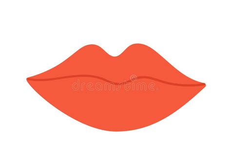 Red Woman Lips Stock Vector Illustration Of Bite Passion 250235300