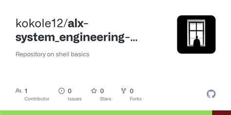 Github Kokole12alx Systemengineering Devops Repository On Shell Basics