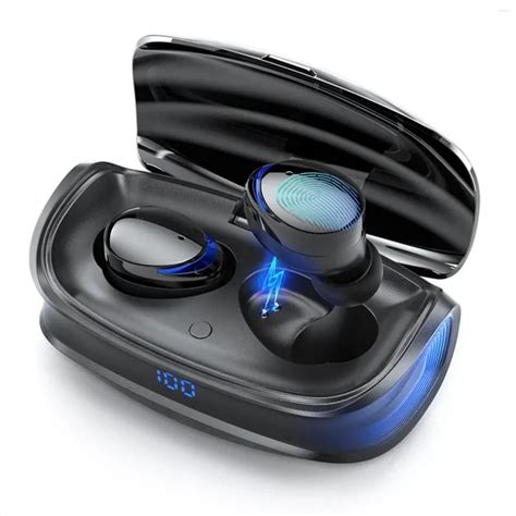 T Max TWS Wireless Earbuds With Microphone Earhook And Bass Perfect For Sports And True