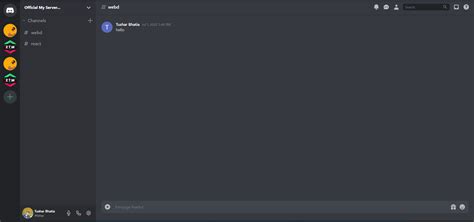 GitHub Tushar Discord Clone