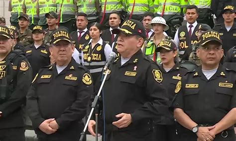 Jefe De La Pnp Ante Anuncio De Marchas Garantizamos La Seguridad De
