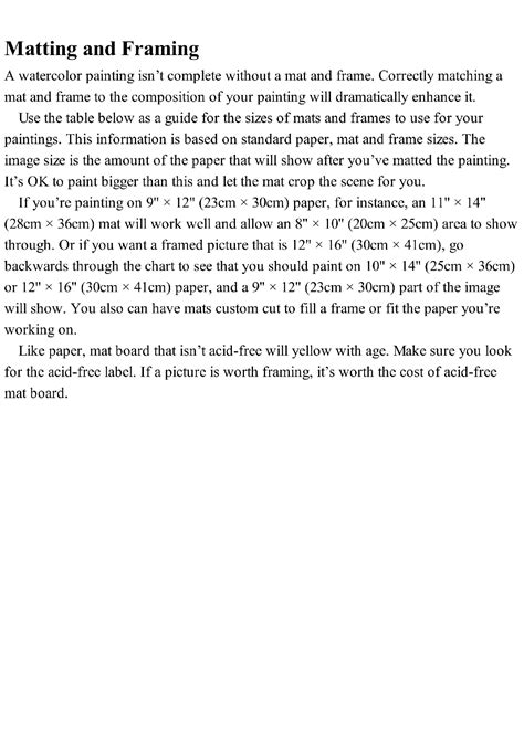 SOLUTION: Matting and framing - Studypool