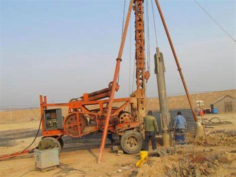 桩基冲击钻施工工艺 桩基冲击钻锤头直径规范