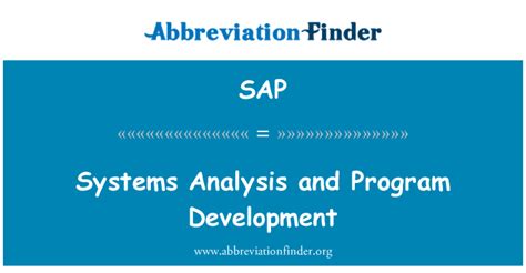 Sap Significa Sistemas De Análisis Y Desarrollo De Programas Systems