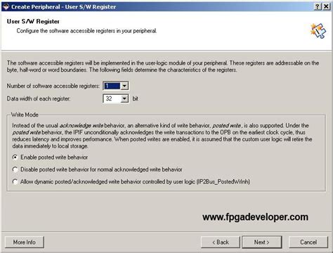 Create A Peripheral Using The Peripheral Wizard Fpga Developer