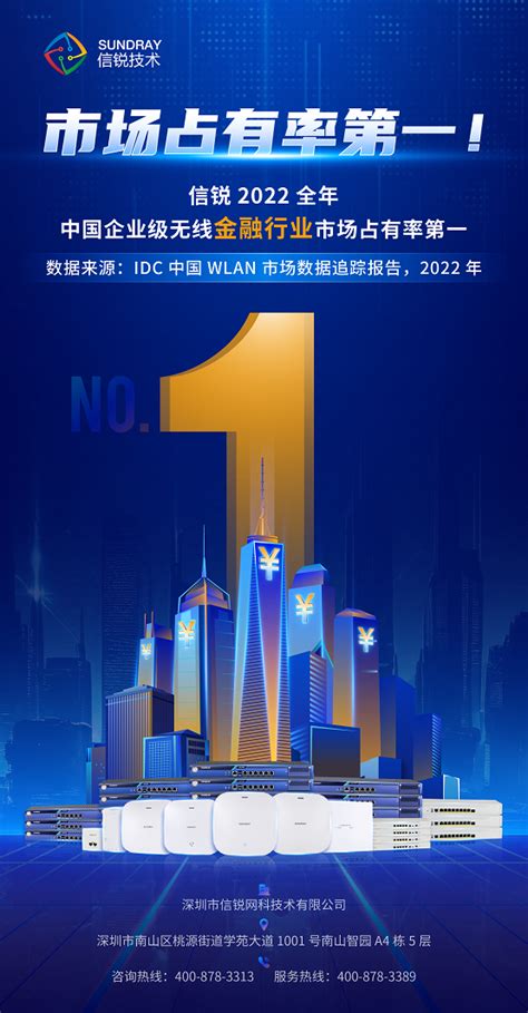 信锐企业级无线稳居金融行业市场占有率第一！互联网科技快报砍柴网