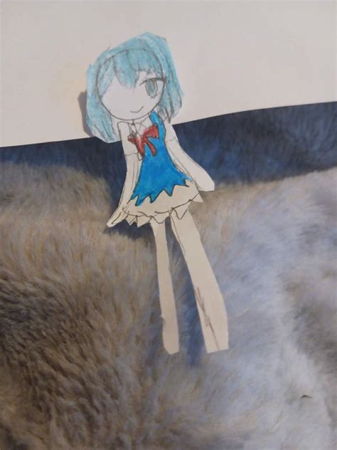 Cirno Paper Doll Just Showing This Before I Give It To Someone Does It