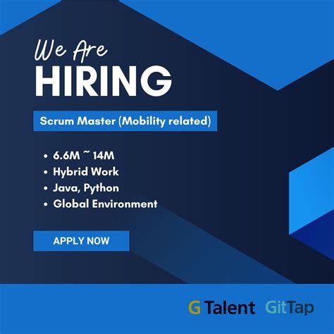 G Talent On Linkedin Workinjapan Gtalent Scrummaster Recruitment