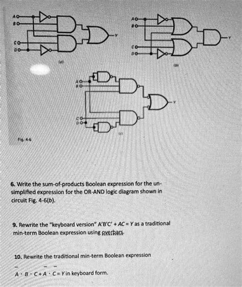 Ao Bo Co Do Fig 4 6 Ao Bo Co Do 6 Write The Sum Of Products Boolean
