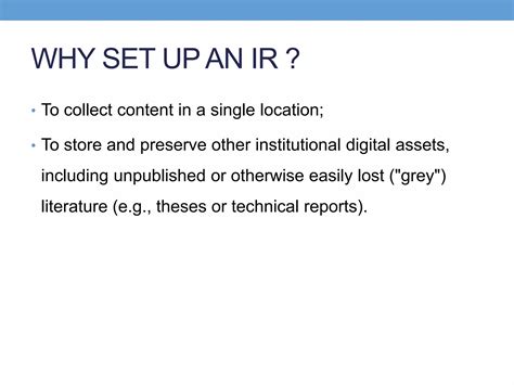 Institutional Repositories Ppt