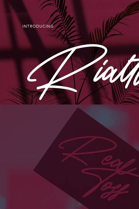 Rialltos Slanted Script Font Masterbundles