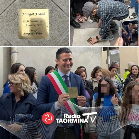 A Furci Siculo è Stata Posata Una Pietra Dinciampo Dedicata A Margot