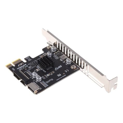 New Arrival PCI E To USB 3 0 Expansion Card 5Gpbs Type E PCI For Express Card 19 20 Pin Header