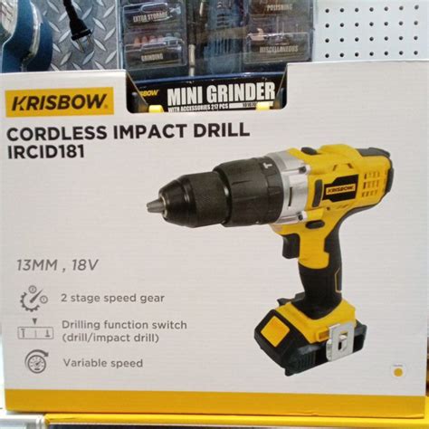 Jual Bor Cordless Krisbow 18 Volt Krisbow Bor Rechargeable Bor Tanpa