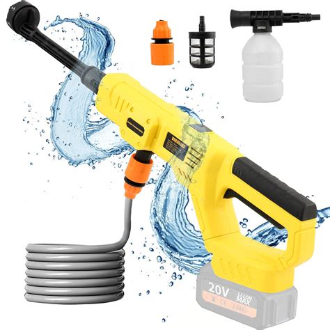 Cordless Pressure Washer For Dewalt 20v Max Battery Portable Cordless
