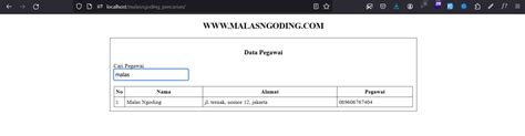 Membuat Pencarian Tanpa Reload Dengan Php Dan Ajax Jquery Malas Ngoding