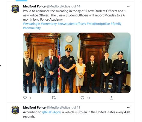 July 14 Police Twitter Log The Swearing In July 14 2021 Of 5 New