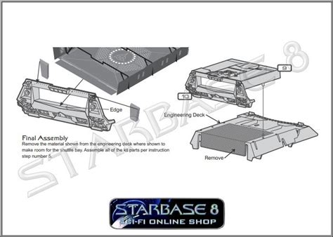 Klingon Ktinga Shuttle Bay 1350 Photoetch Set Paragrafix