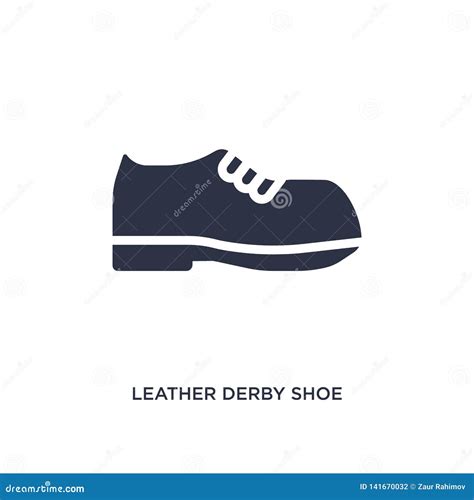 Leather Derby Shoe Icon On White Background Simple Element