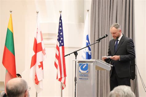 The Ambassador Of Lithuania To Georgia Andrius Kalindra Visits Cu Campus