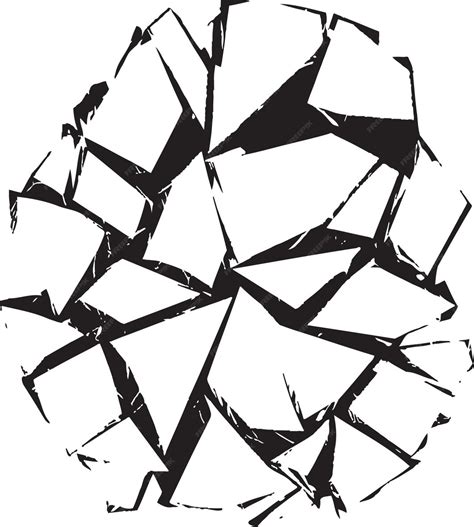 Detritos Brillantes Vector De Fondo De Vidrio Roto Vector Premium