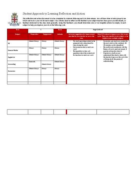 Atl Reflection Pdf