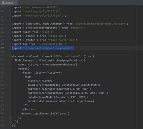 Use Of Import Component Js In React With AEM AEM Blog Lhotse Technologies