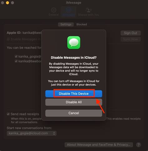 How To Disconnect Imessage From Mac Beebom