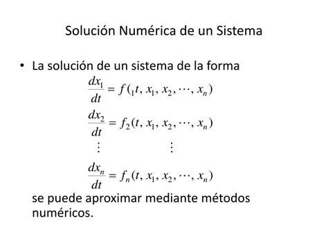 Ppt Soluciones Numéricas De Ecuaciones Diferenciales Ordinarias