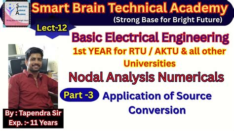 Lect 12 Nodal Analysis Numerical On Nodal Analysis Problems On