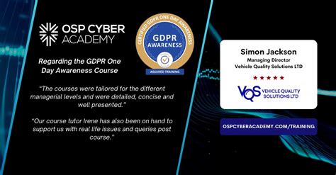 The Courses Were Tailored For The Osp Cyber Academy