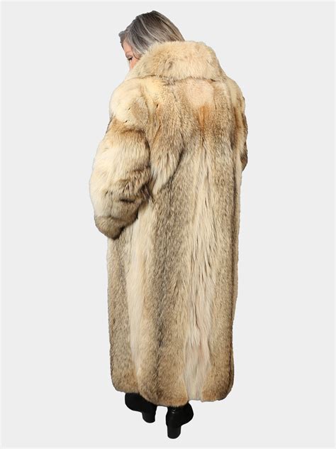 Womens Coyote Fur Coat Estate Furs