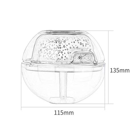 Essential Oil Diffuser Led Projector Light Crystal Night Lamp Zambeel