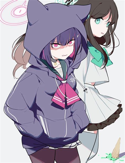 Kazusa And Airi Blue Archive Drawn By Bafedkitaku Danbooru