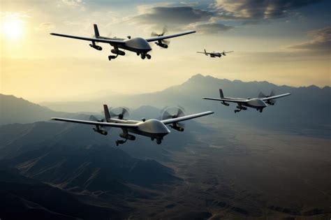 Premium Photo Cuttingedge Pictures Of Highly Advanced Combat Drones