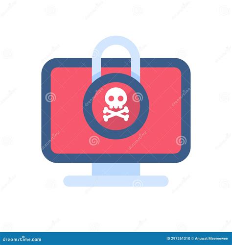 Protection Against Viruses From Computer Worms From Hackers Stock Illustration Illustration Of